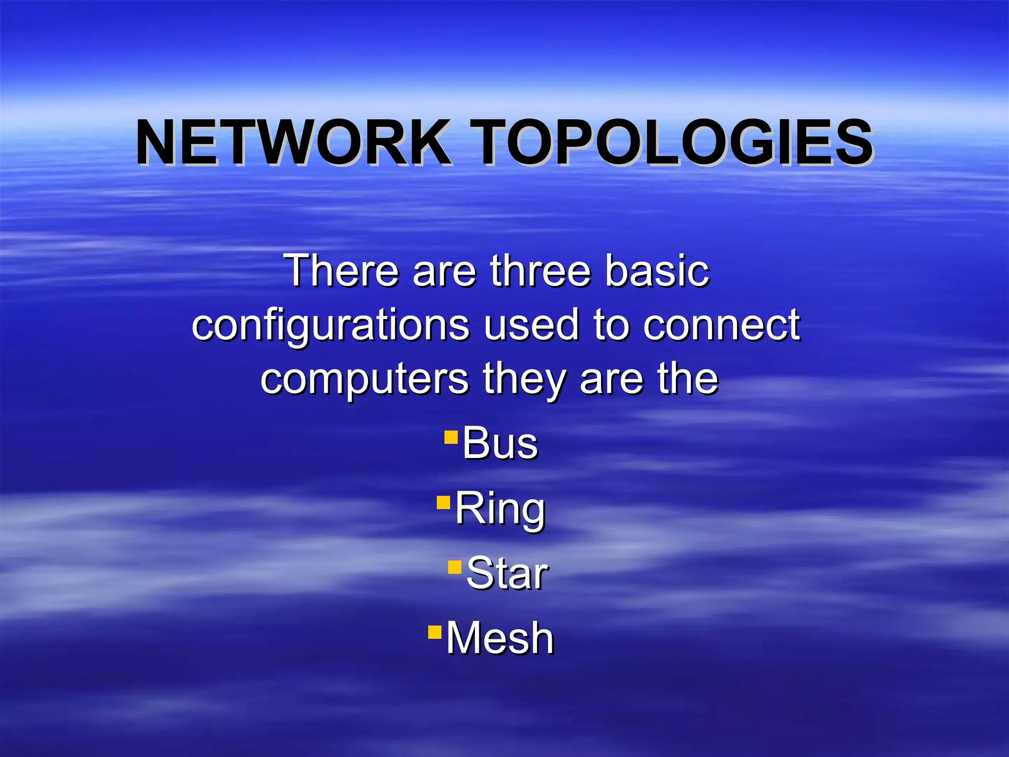 Network Topology and it's types Star topology, Ring topology, Bus ...