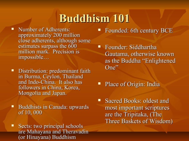 Introduction to Buddhism | PPT