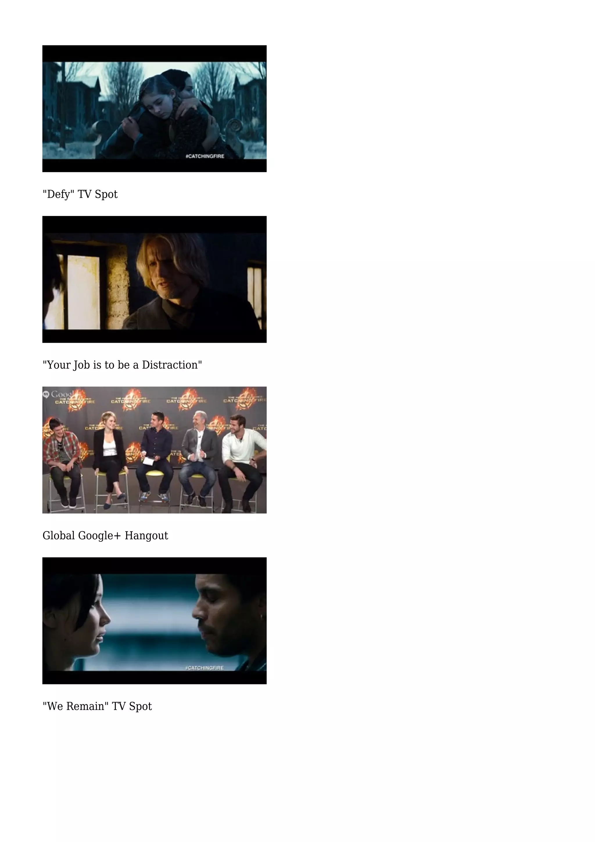 THE HUNGER GAMES: CATCHING FIRE | PDF | Television | Entertainment