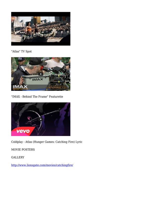 THE HUNGER GAMES: CATCHING FIRE | PDF | Television | Entertainment