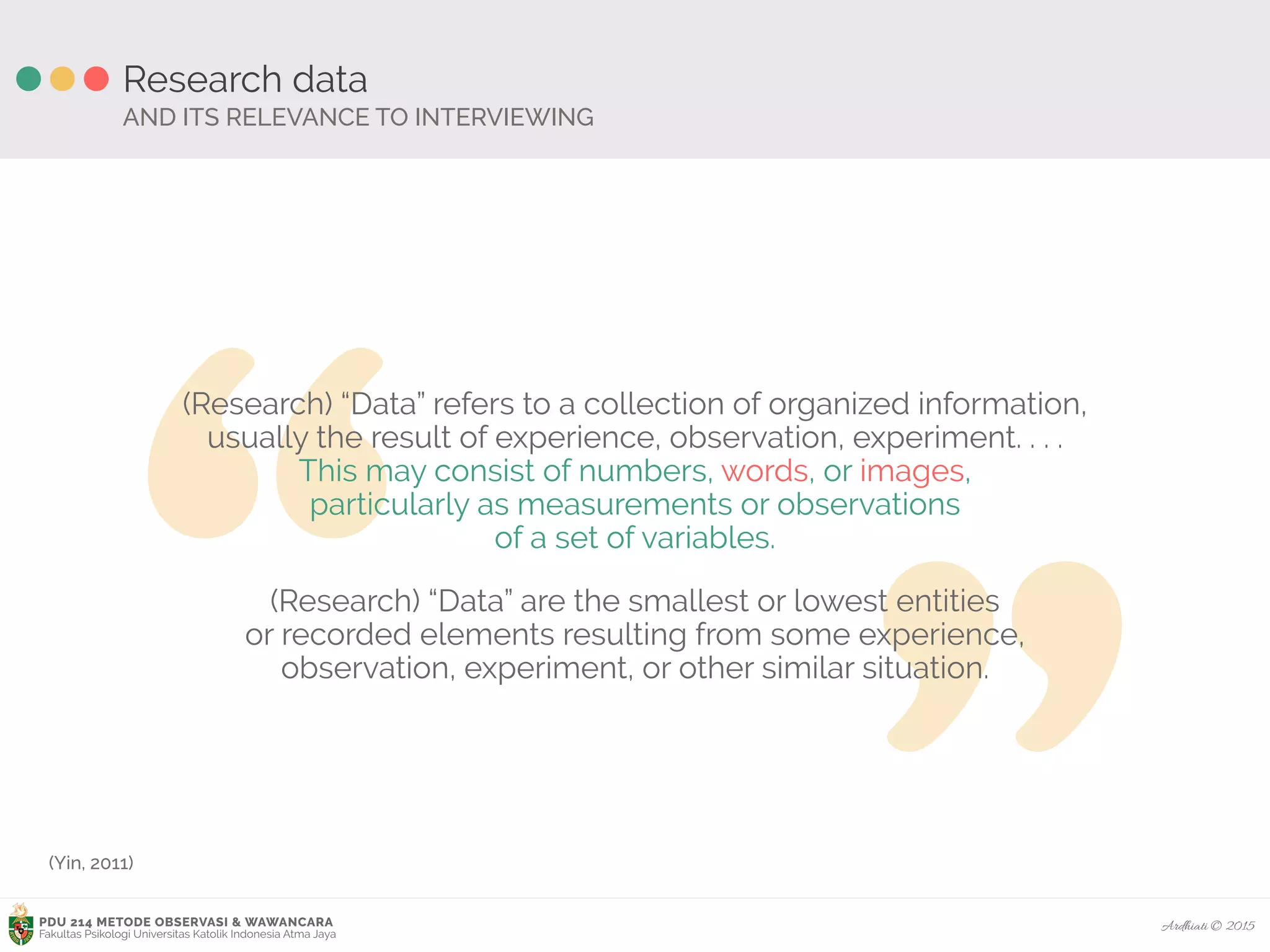 PDU 214 Methods of Observation & Interviewing: Interviewing Skills ...