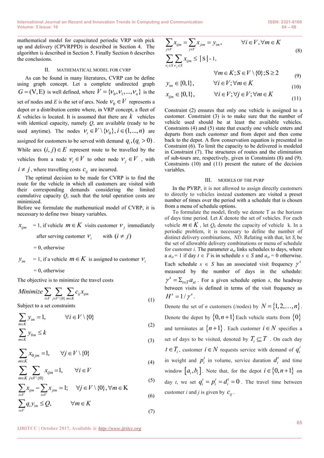 A Combined Method for Capacitated Periodic Vehicle Routing Problem with Strict Time Windows ...