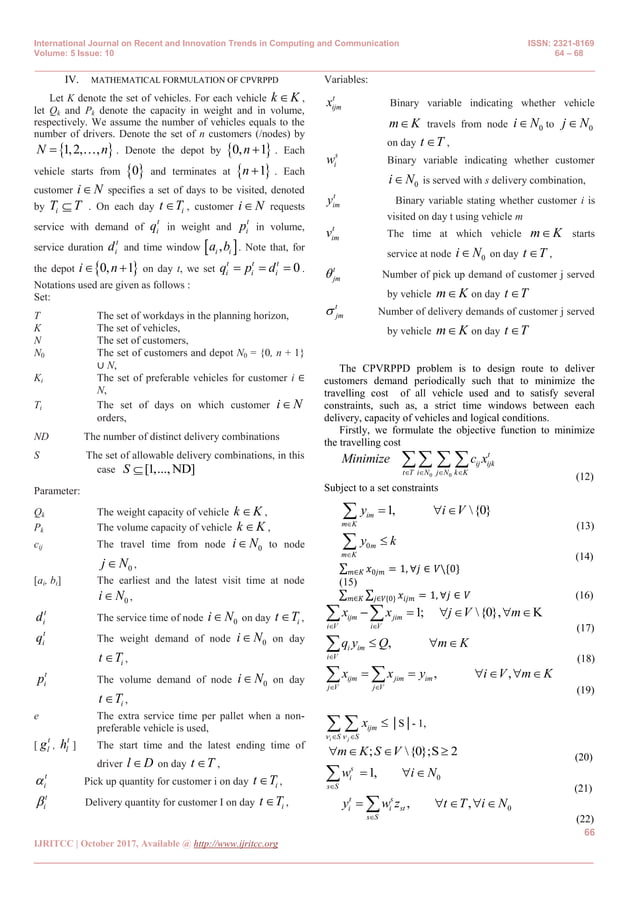 A Combined Method for Capacitated Periodic Vehicle Routing Problem with Strict Time Windows ...