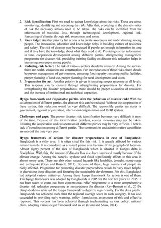 Hyogo Framework of Actions for Disaster Preparedness: Bangladesh ...