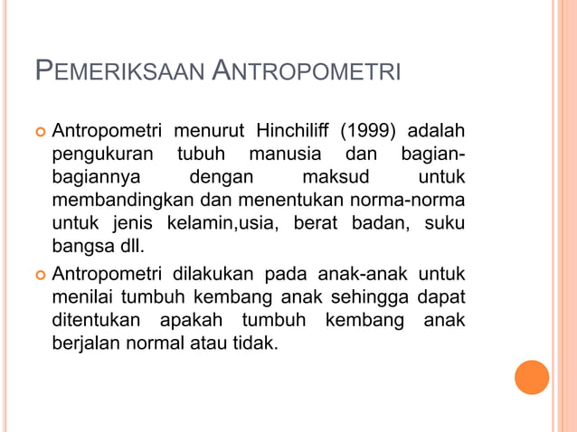 Antropometri Pengukuran balita di posyandu | PPTX