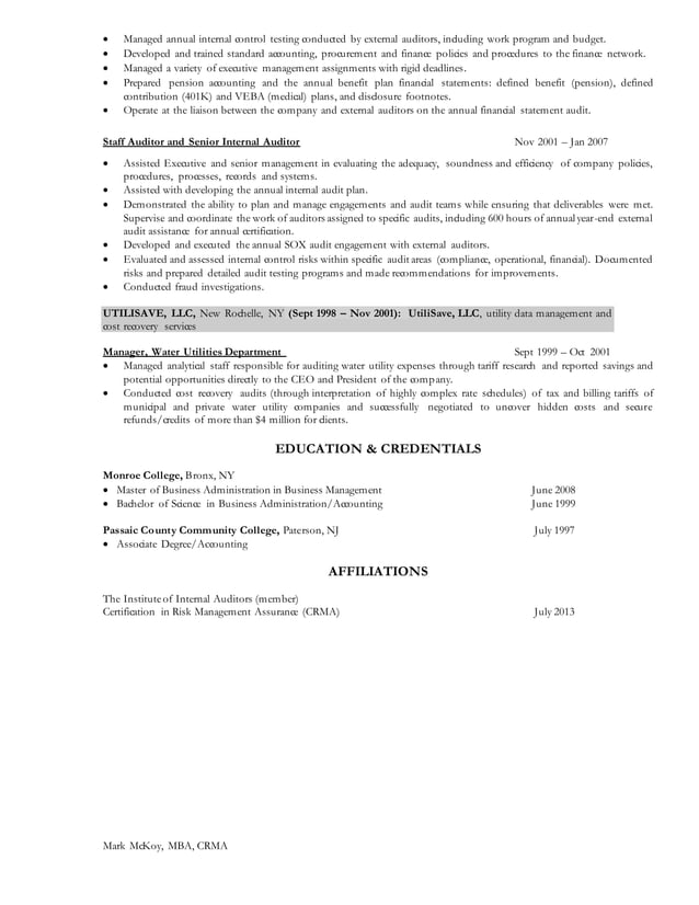Mark McKoy - Resume 16 | DOCX | Business Utilities | Business