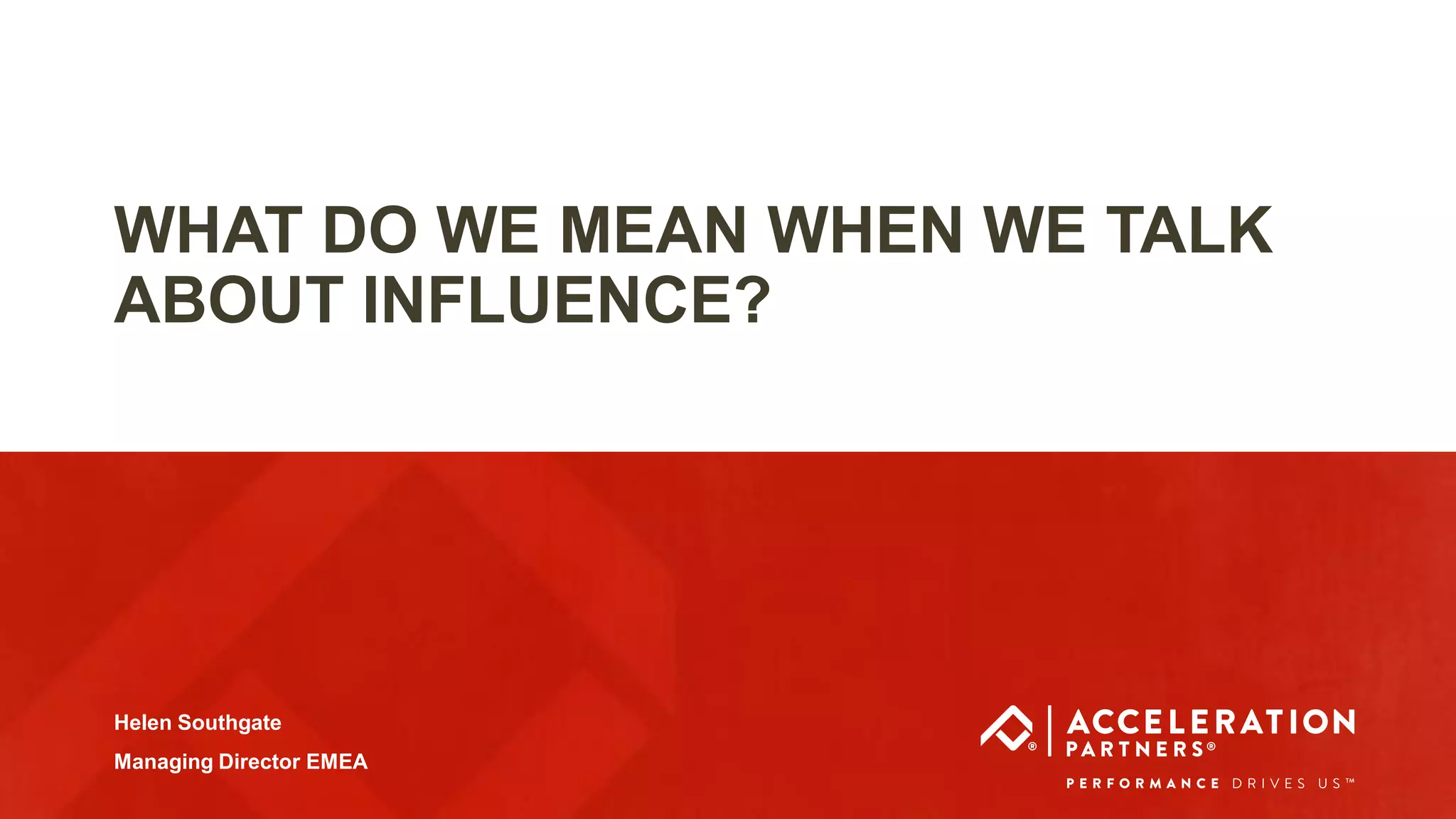 Track B - Opening presentation: What do we mean when we talk about ...