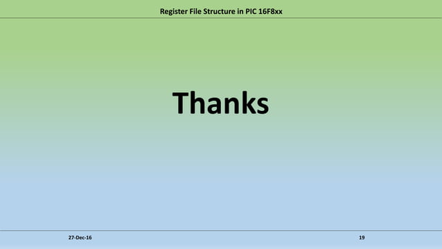 register file structure of PIC controller | PPTX | Operating Systems | Computer Software and ...