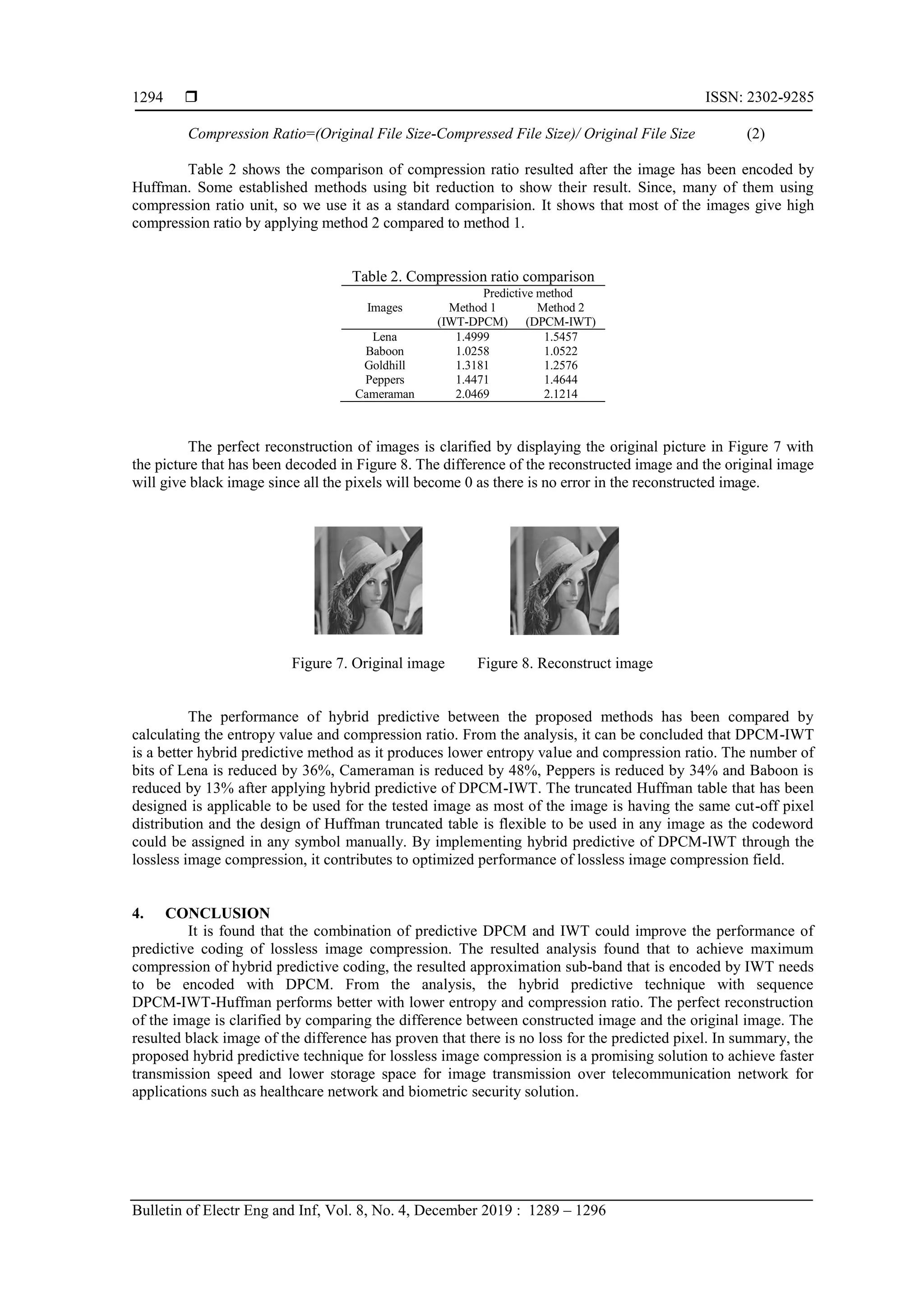 A Hybrid Predictive Technique For Lossless Image Compression Pdf