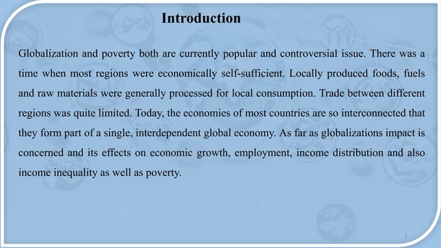 Globalization of poverty | PPTX
