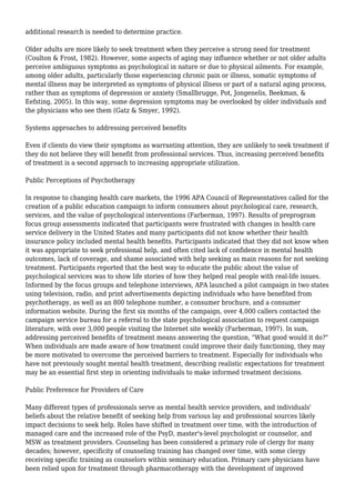 Conceptualizing Mental Health Care Utilization Using The Health Belief Model | PDF | Mental ...