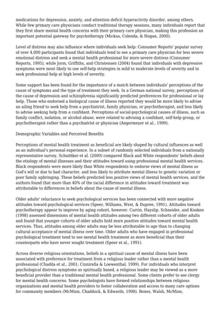 Conceptualizing Mental Health Care Utilization Using The Health Belief Model | PDF | Mental ...