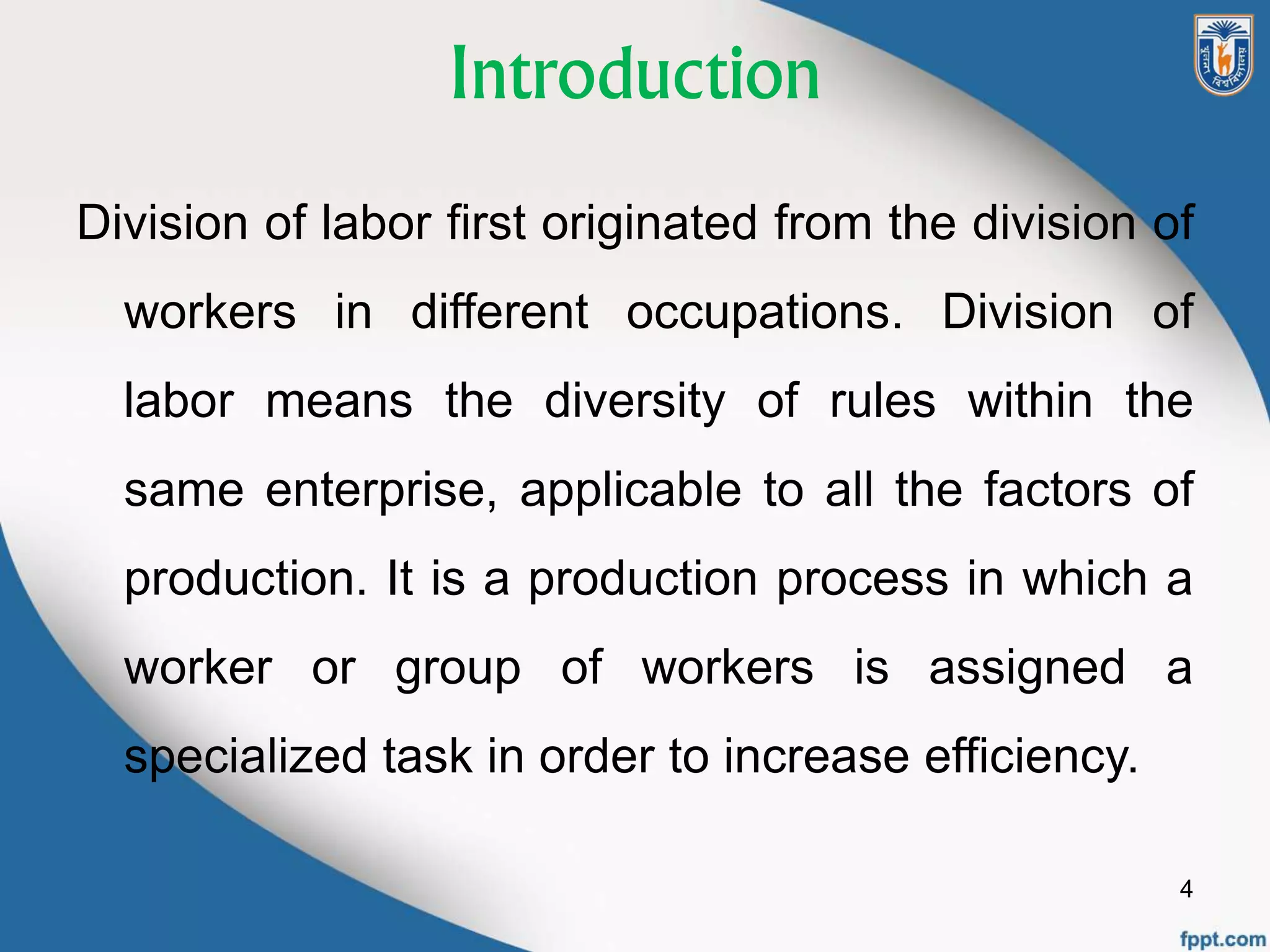 Division of Labor | PPTX