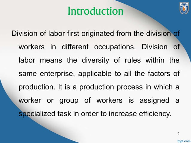 Division of Labor | PPTX | Science
