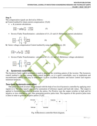 P-Q theory based design of Unified Power Quality Conditioner for ...