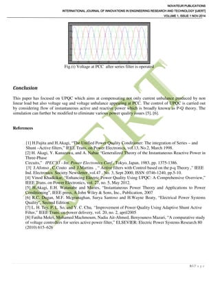P-Q theory based design of Unified Power Quality Conditioner for tranquillization of voltage and ...
