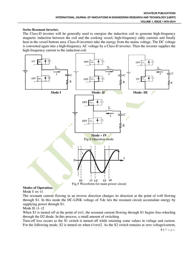 MOSFET Based High Frequency Inverter for Induction Heating Equipment Using MATLAB / SIMULINK ...