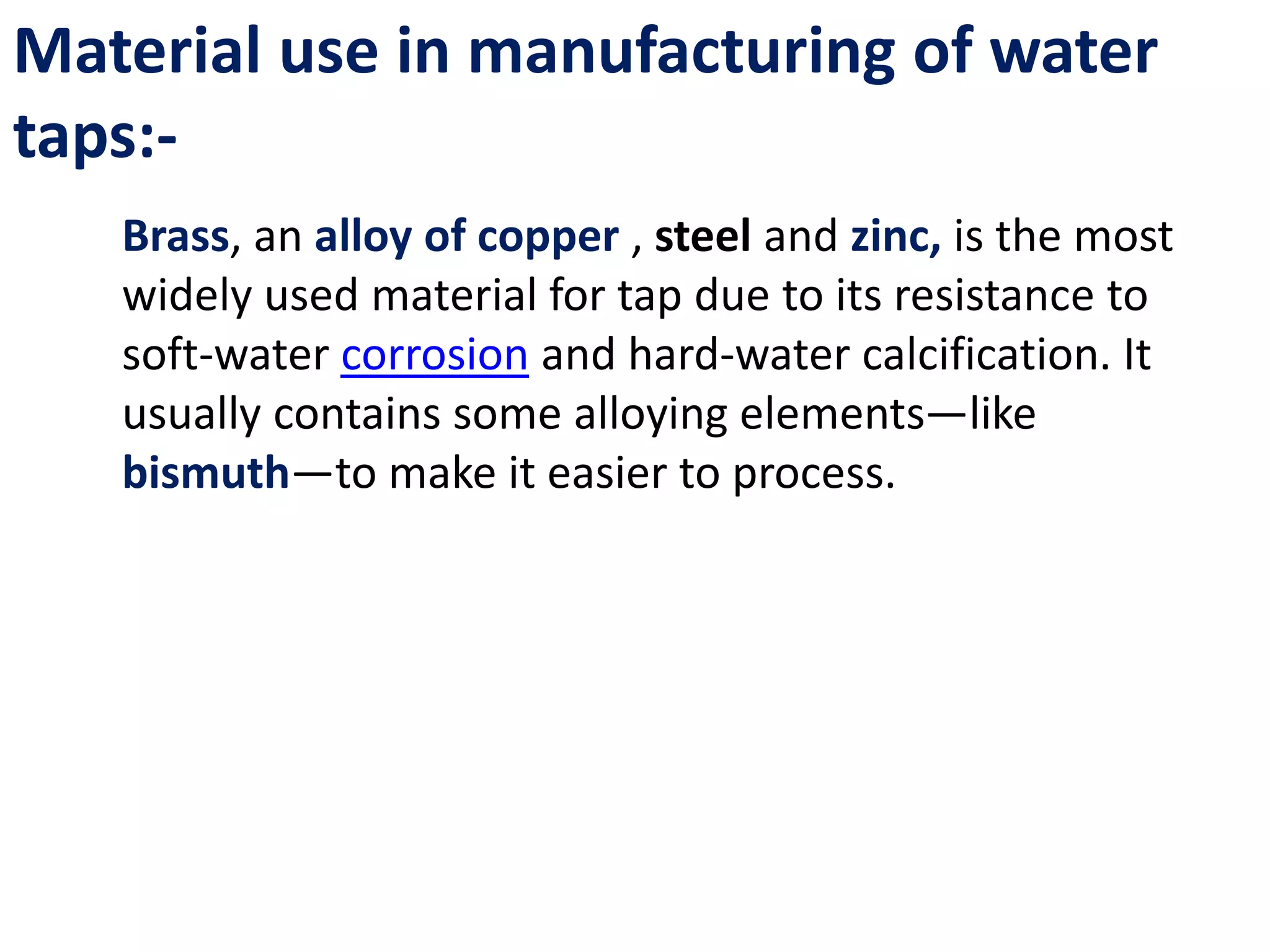 different type of taps | PPTX
