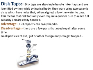 different type of taps | PPTX