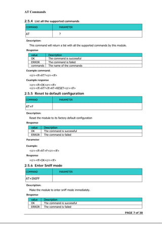 AUBTM-20 bluetooth module | PDF | Operating Systems | Computer Software and Applications