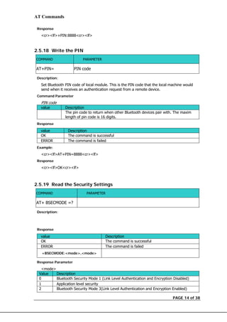 AUBTM-20 bluetooth module | PDF | Operating Systems | Computer Software and Applications