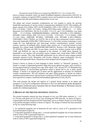 DESIGN OF PRINTED MONOPOLE ANTENNA FOR MICROWAVE COMMUNICATION | PDF