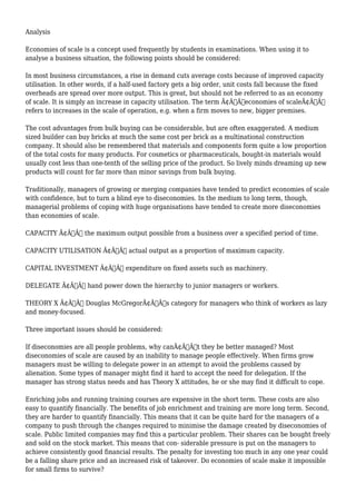 ECONOMIES AND DISECONOMIES OF SCALE | PDF