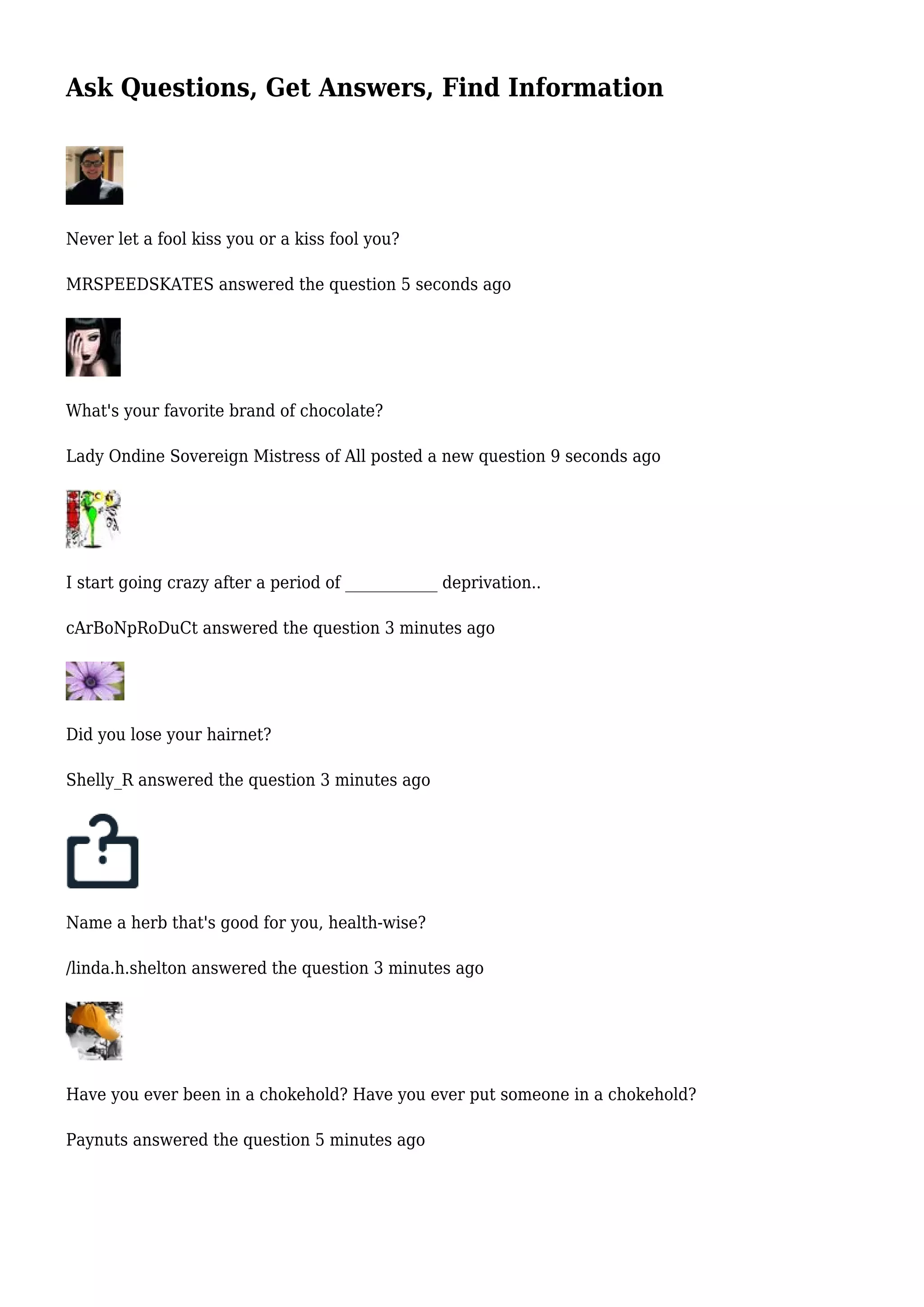 Ask Questions, Get Answers, Find Information | PDF