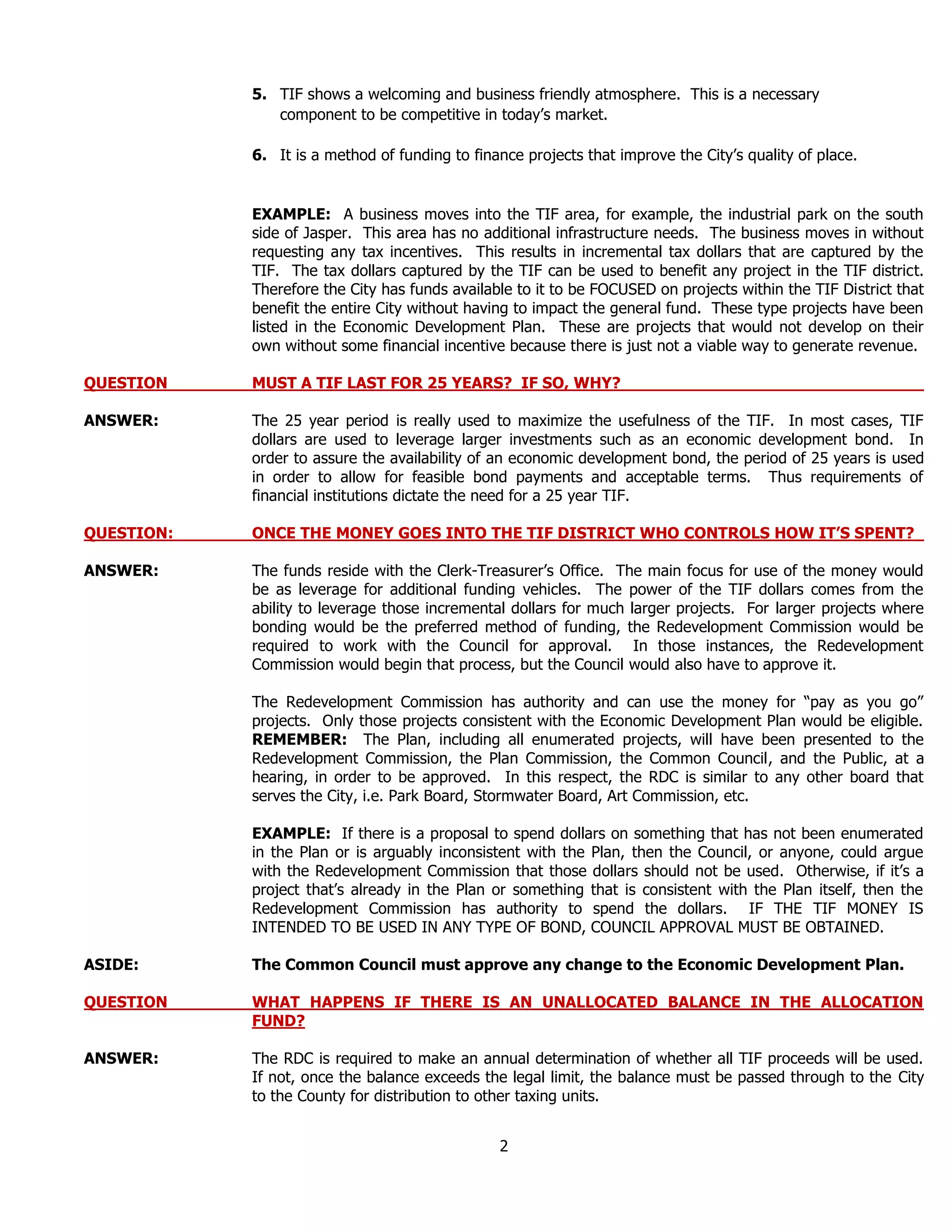 Jasper Economic Development Plan draft | PDF