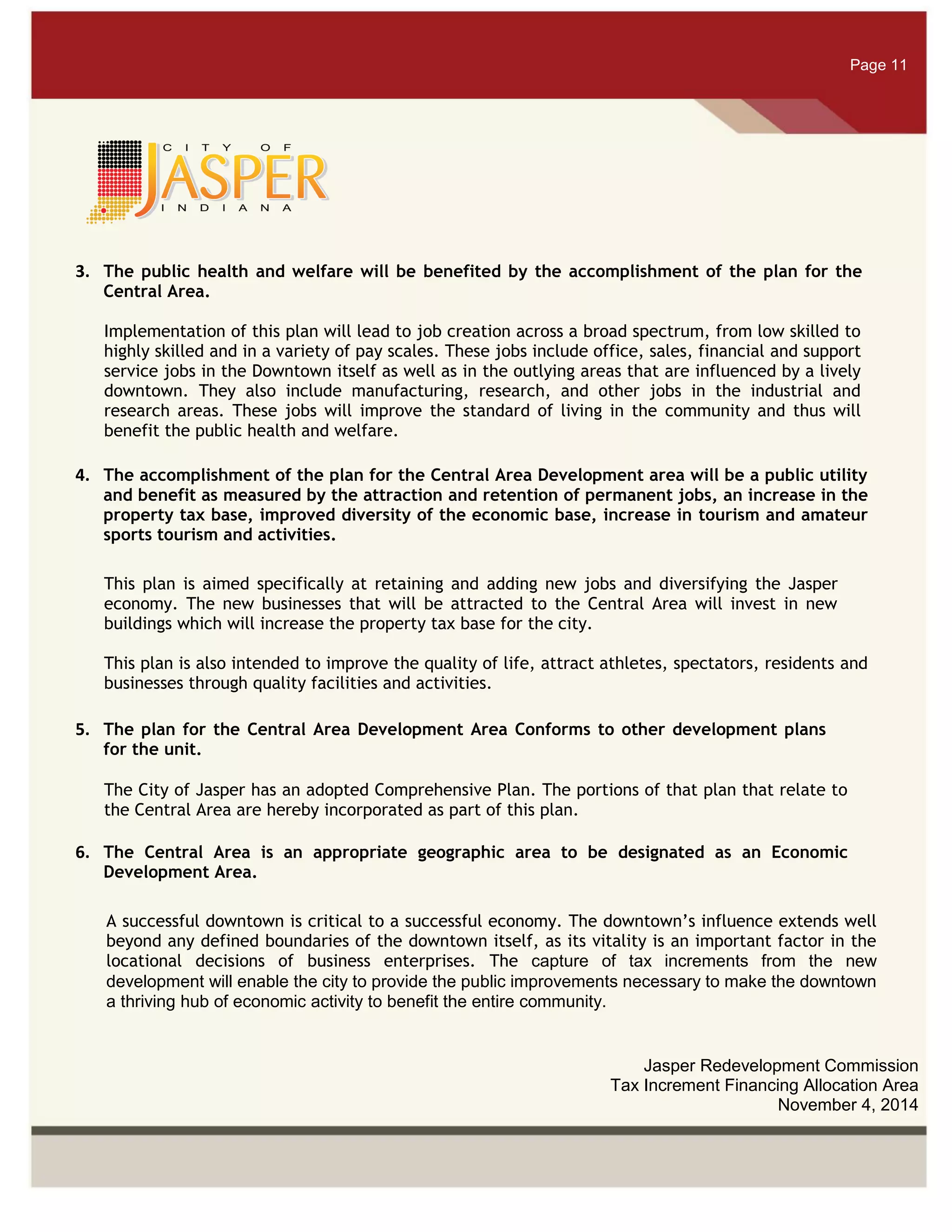 Jasper Economic Development Plan draft | PDF