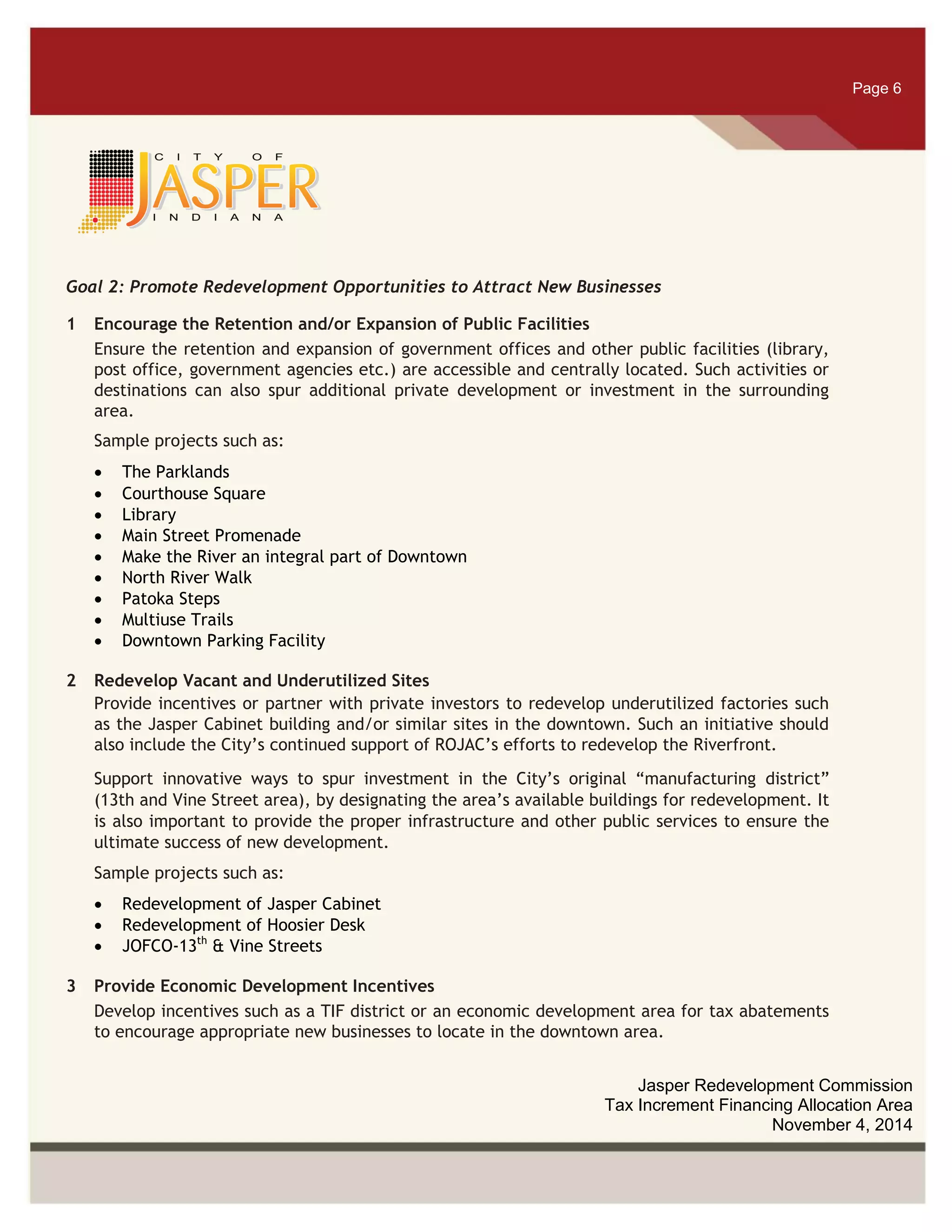 Jasper Economic Development Plan draft | PDF