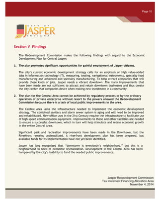 Jasper Economic Development Plan draft | PDF