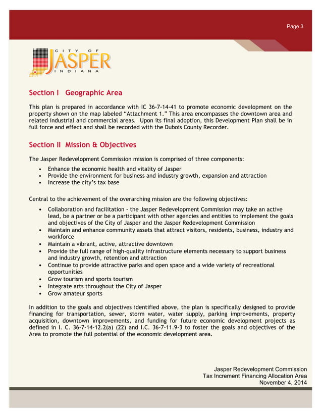 Jasper Economic Development Plan draft | PDF