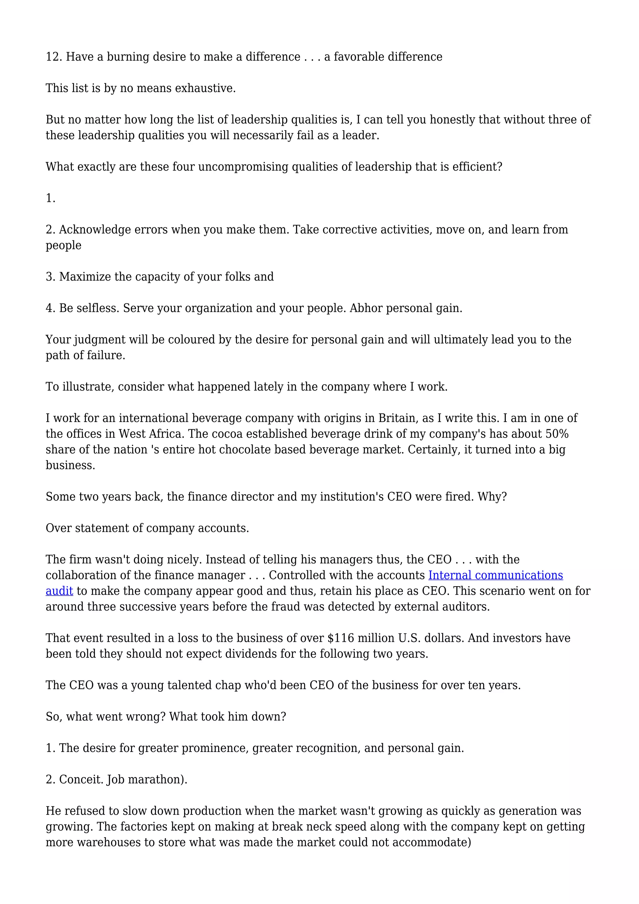 Leadership Qualities - the Defining Qualities of Effective Leadership | PDF