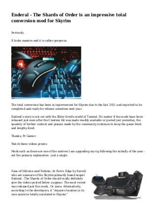 Skyrim full conversion mods - shotsroom