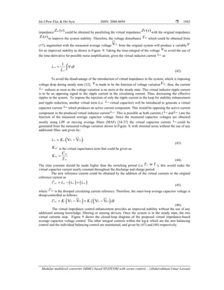 Modular multilevel converter (MMC) based STATCOM with vector control and virtual impedance ...