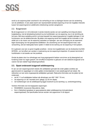 TRENDANALYSE IN ASFALTWAPENING Roadmesh in vergelijking met gangbare ...