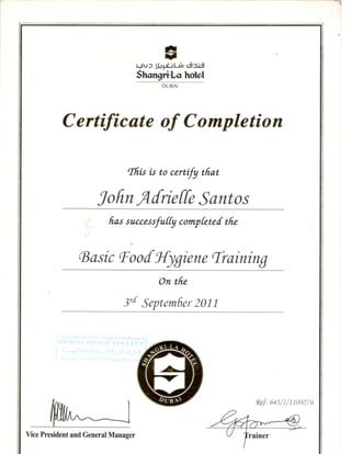 SLDB - Basic Food Hygiene | PDF