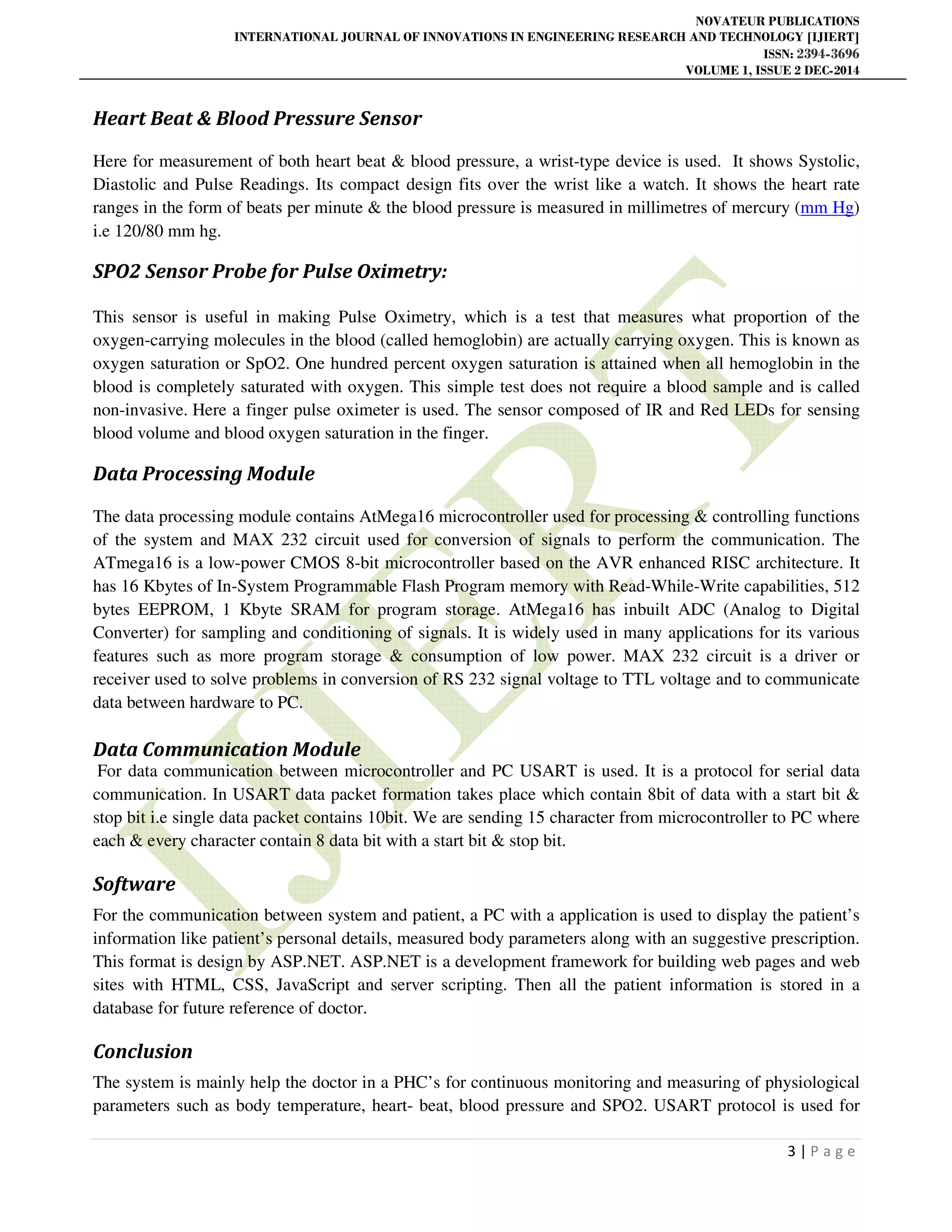 Health Monitoring KIOSK: An effective system for rural health ...