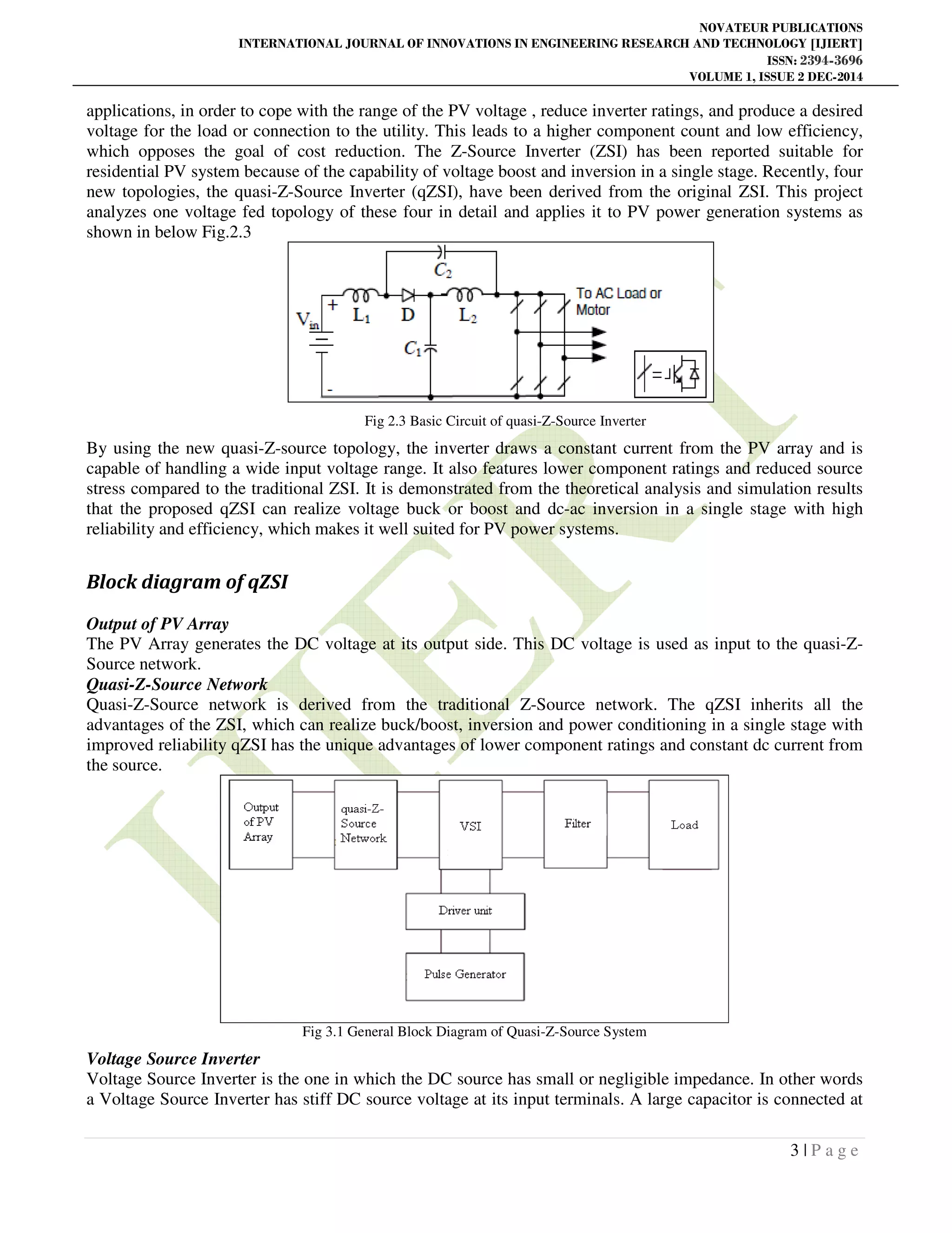 Quasi-z-source inverter for photovoltaic power generation systems | PDF