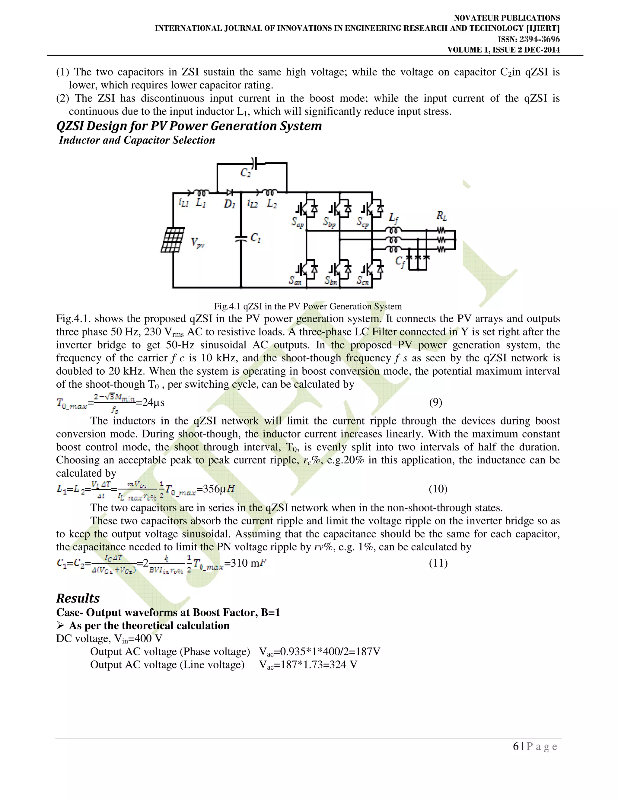 Quasi-z-source inverter for photovoltaic power generation systems | PDF