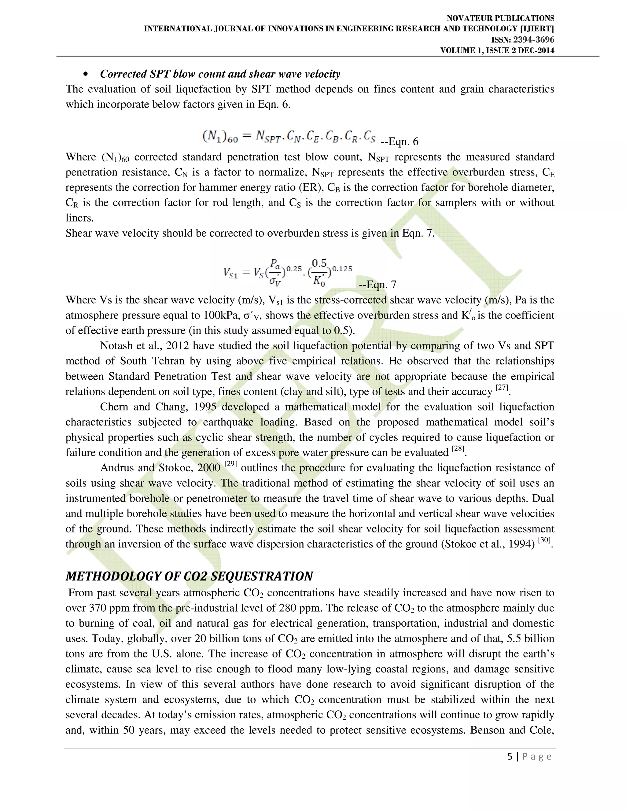 Effect of CO2 sequestration on soil liquefaction in geological pits | PDF