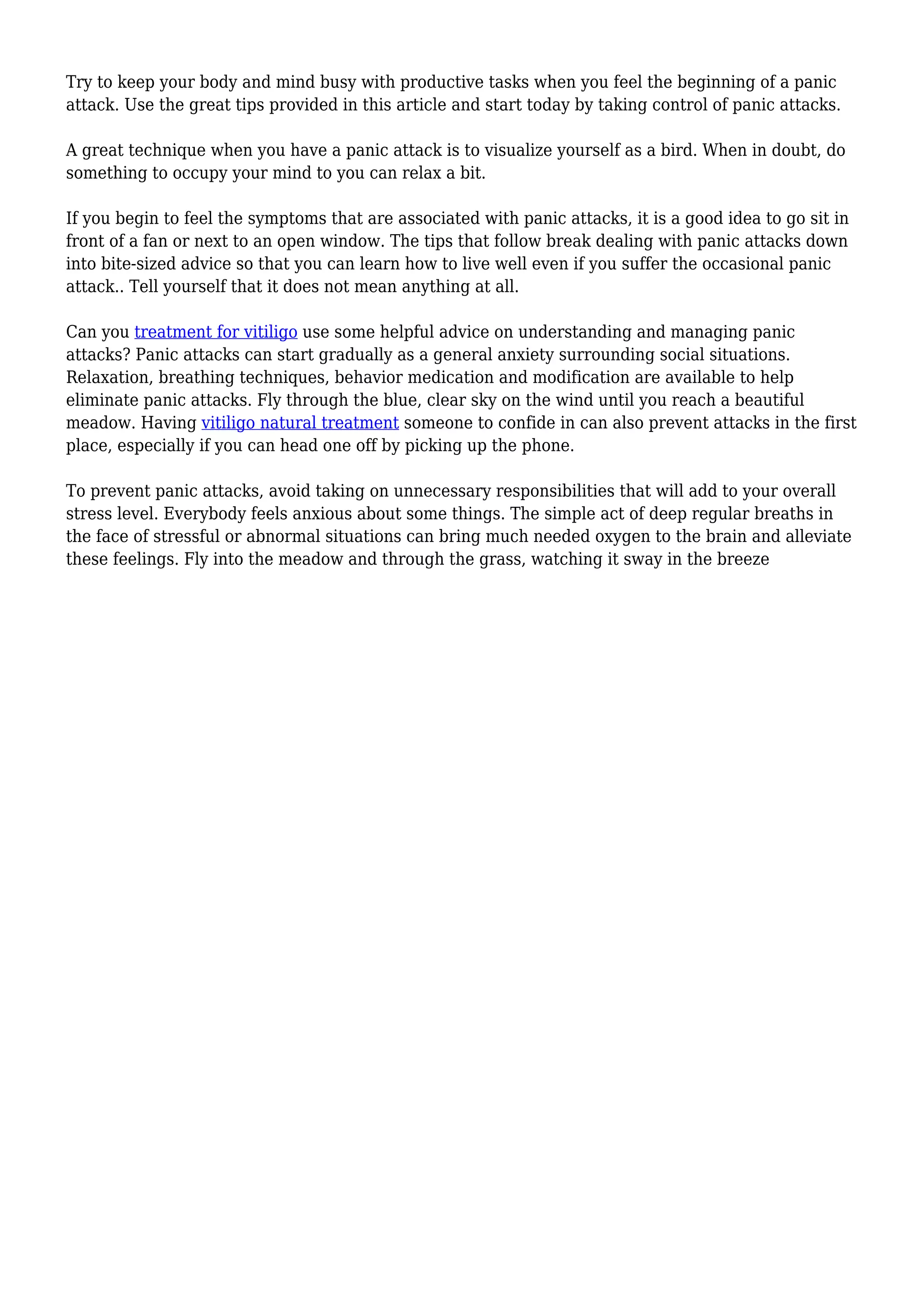 Physical Symptoms Of Panic Attacks | PDF