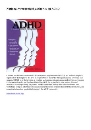 Nationally recognized authority on ADHD | PDF
