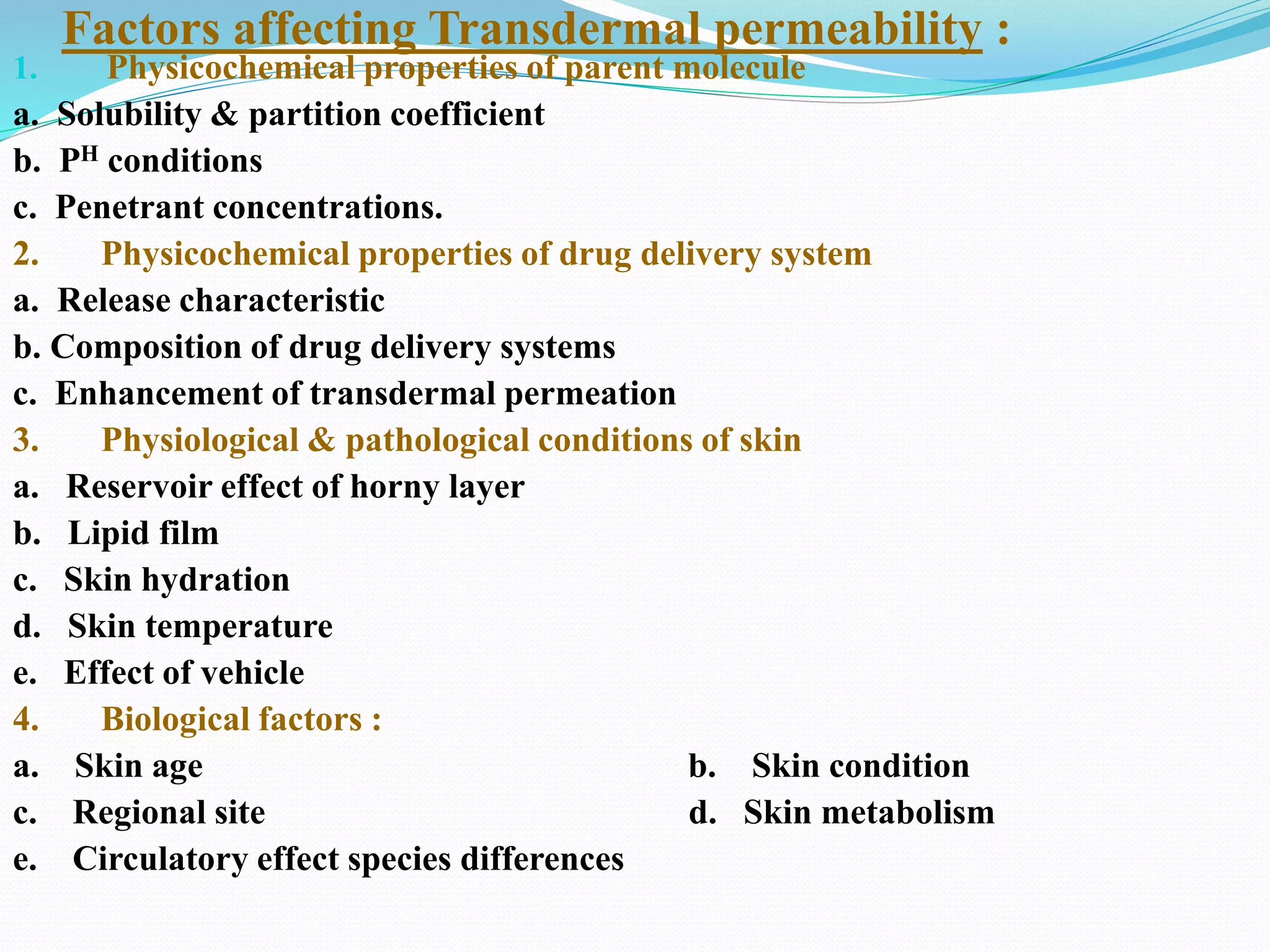Transdermal drug delivery system by Kailash Vilegave | PPSX