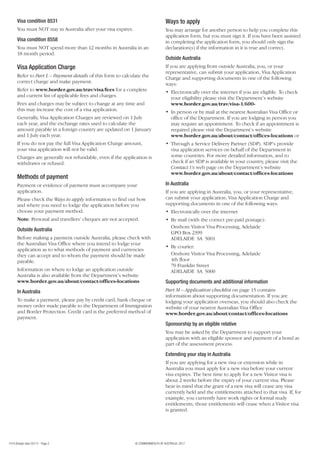 1419 australia visa | PDF