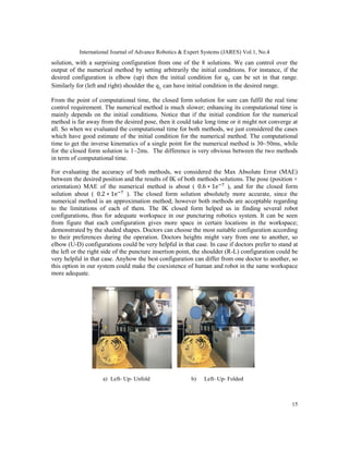 MULTIPLE CONFIGURATIONS FOR PUNCTURING ROBOT POSITIONING | PDF
