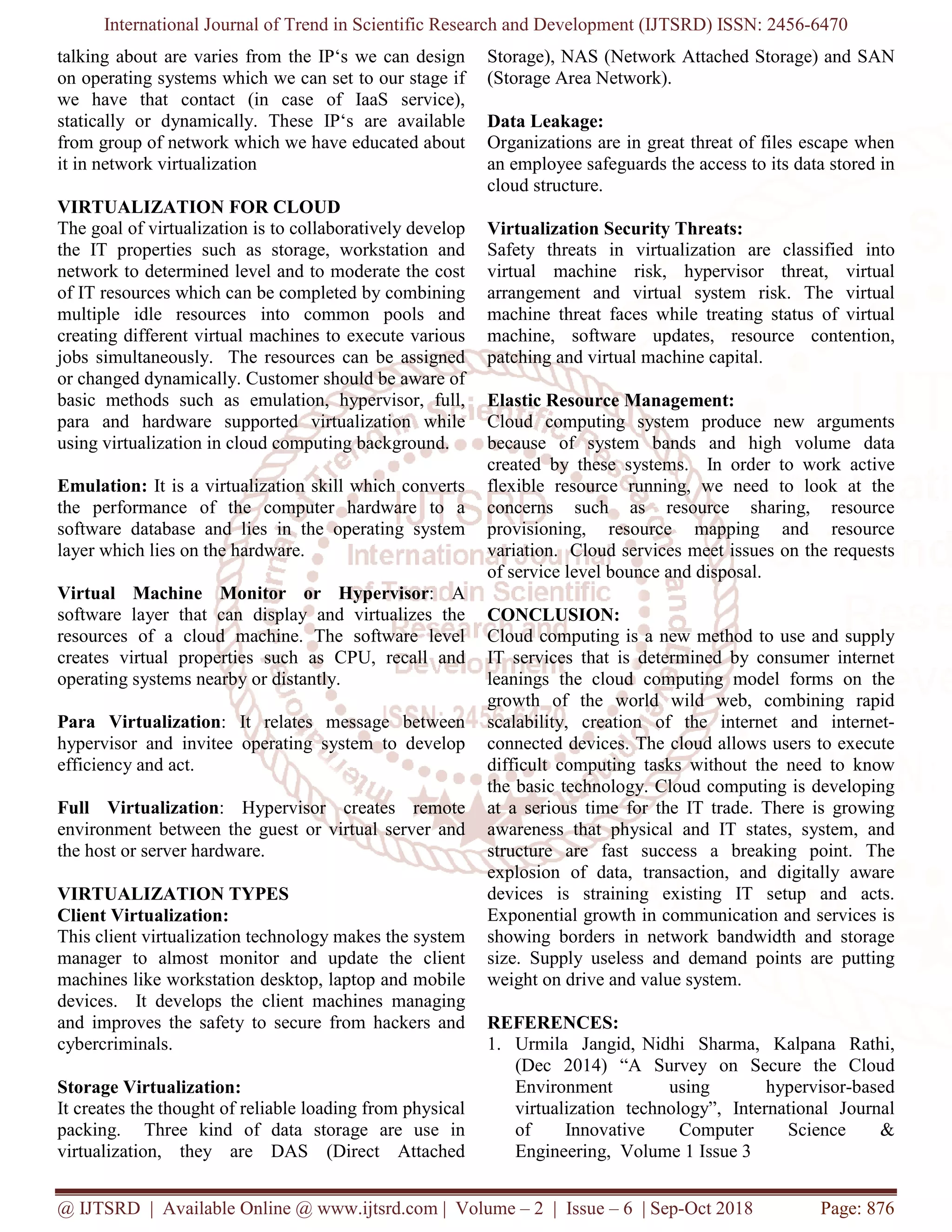 Virtualization in Cloud Computing | PDF