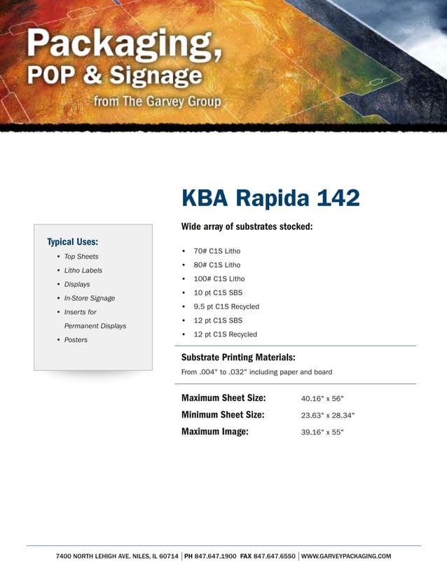 KBA Rapida 142 | PDF