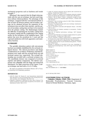 Complete denture complications 14_2000__Suzuky_Sectional collapsed denture-cast on technique.pdf